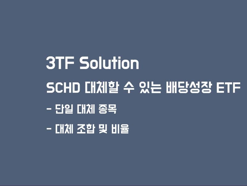 SCHD 대체 가능한 배당 성장 ETF : 10년 평균 배당성장률 17%