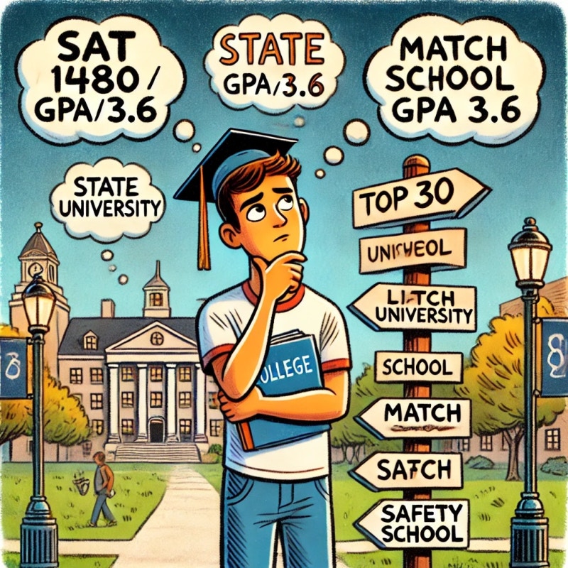 🎯 “SAT 1480, GPA 3.6으로 지원 가능한 미국대학 & 합격 전략 완벽 가이드