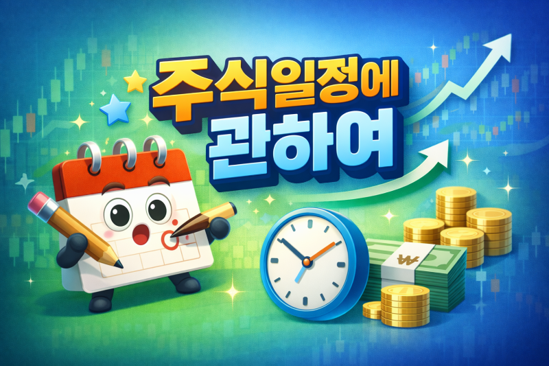 주식일정에 관하여