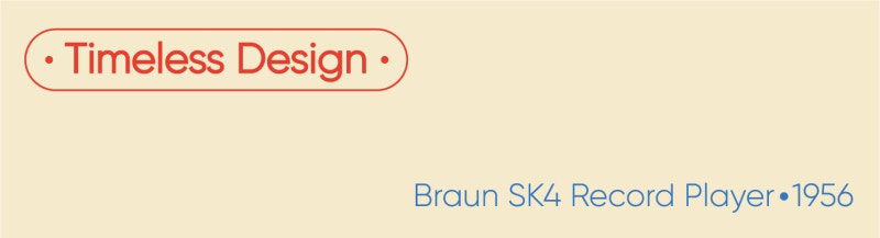 절제되고 정직한 미학 | Braun SK4 레코드 플레이어
