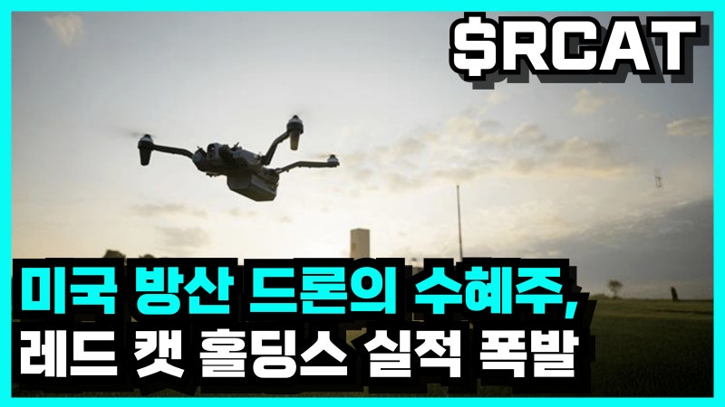 미국 방산 드론의 현실적인 수혜주, 레드 캣 홀딩스 실적 폭발